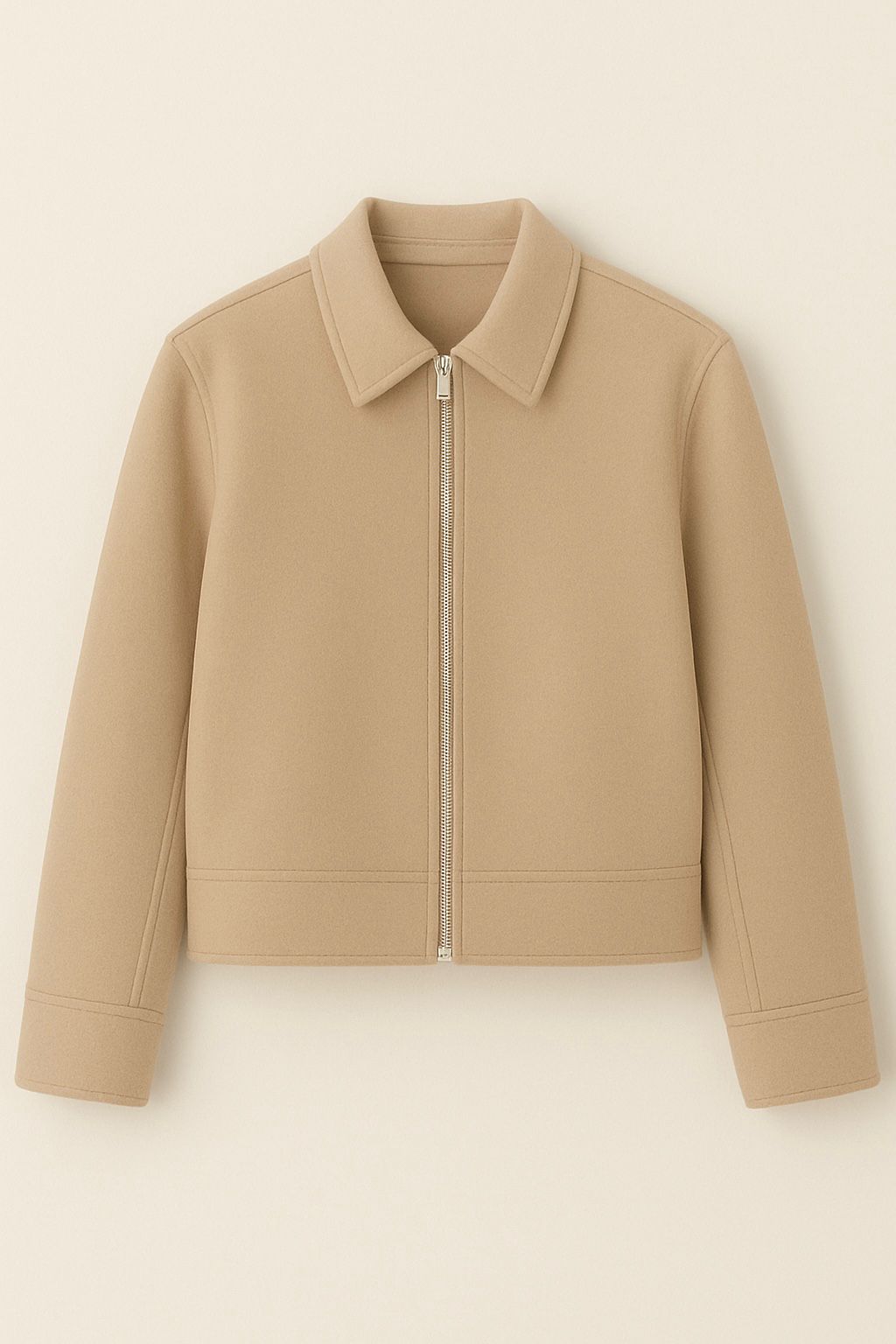 Beige Wool Jacket – Cleanz